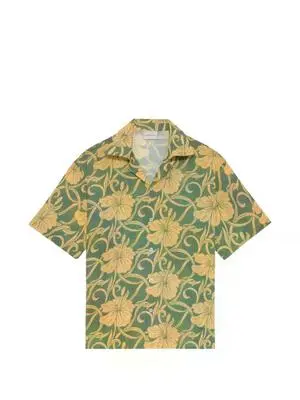 Drole De Monsieur Floral-print Shirt - Green