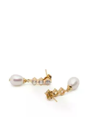 Completedworks Pearl Embellished Drop Earrings