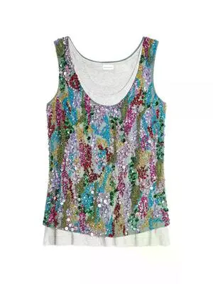 Dries Van Noten Sequin-embellished Top