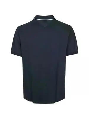 SUN 68 Contrast-trim Polo Shirt - Blue