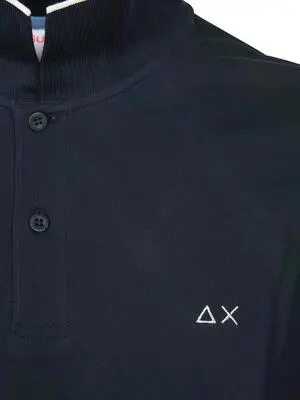 SUN 68 Contrast-trim Polo Shirt - Blue
