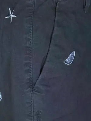 SUN 68 Embroidered Bermuda Shorts