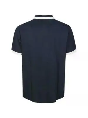 SUN 68 Contrast-trim Polo Shirt - Blue