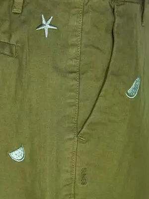 SUN 68 Embroidered Bermuda Shorts