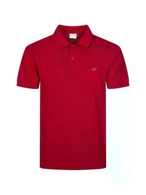 SUN 68 Logo-embroidery Polo Shirt - Red