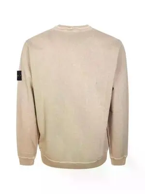 Stone Island Logo-patch Crew-neck Sweatshirt - Neutrals