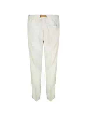WHITE SAND Belted Trousers