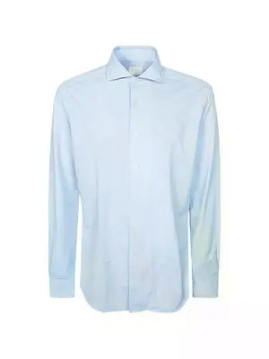 XACUS French-collar Shirt - Blue