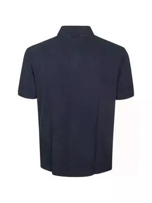 BLAUER. Piquet Polo Top - Blue