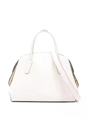 COCCINELLE Leather Tote Bag - White