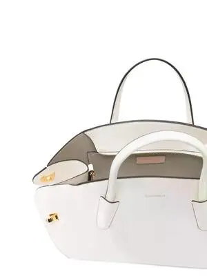 COCCINELLE Leather Tote Bag - White
