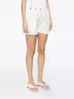 Maison Labiche Flower-print Shorts