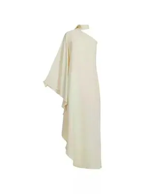 TALLER MARMO Florinda One-shoulder Slit Dress - Neutrals