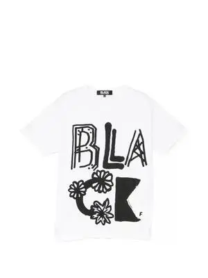 Comme Des Garçons Graphic Print Round-neck T-shirt - White