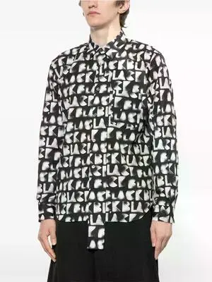 Comme Des Garçons Logo-print Long-sleeve Shirt