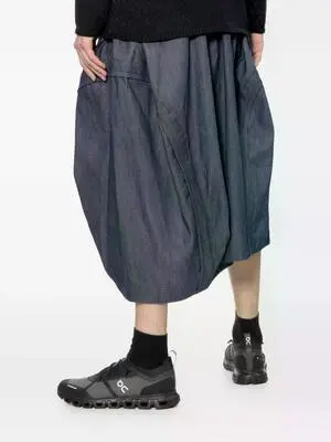 Comme Des Garçons Draped Balloon-silhouette Cut-out Trousers