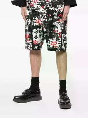 Comme Des Garçons Graphic-print Shorts