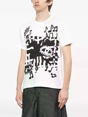 Comme Des Garçons Graphic Print Round-neck T-shirt