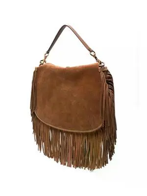 Etro Fringe Detailing Shoulder Bag - Brown