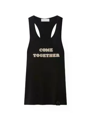 Stella McCartney Come Together Lettering Ribbed Tank Top