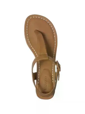 Bernardo Goyara Buckle T-strap Sandals - Neutrals
