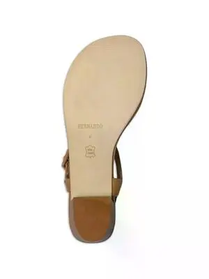 Bernardo Goyara Buckle T-strap Sandals - Neutrals