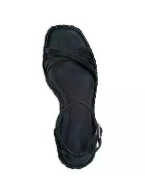 Bernardo Cairo Criss-cross Wedge Espadrilles - Black