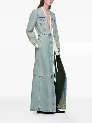 MAISON MARGIELA Patchwork Tie-detail Maxi Coat
