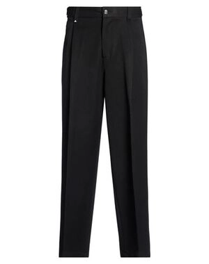 BERNA Twill Tailored Straight Leg Pants - Black