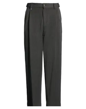 BERNA Twill Tailored Straight Leg Pants - Grey