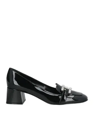 SERGIO ROSSI Patent Leather Loafers With Crystal Appliqués