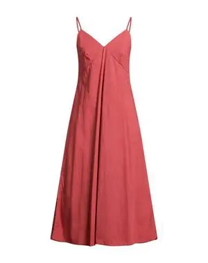 Officine Générale Midi Dress - Red