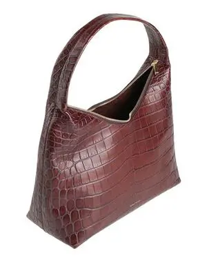 MANSUR GAVRIEL Candy Chocolate Crocodile-print Leather Handbag - Brown