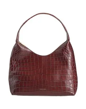 MANSUR GAVRIEL Candy Chocolate Crocodile-print Leather Handbag - Brown