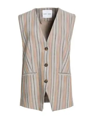 SAMSØE Φ SAMSØE Samsøe Samsøe Single-breasted Striped Jacquard Vest
