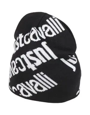 Just Cavalli Jacquard-knit Beanie - Black