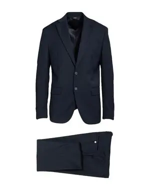 PAOLONI Suit Size Polyester, Wool, Elastane - Blue