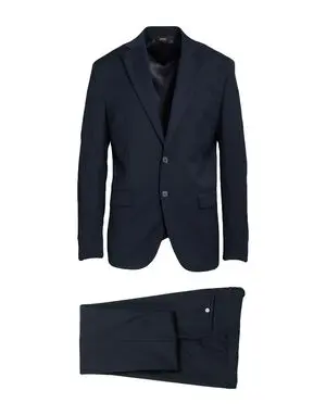 PAOLONI Suit Size Polyester, Wool, Elastane - Blue