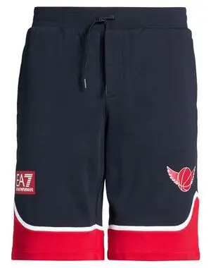 EA7 Cotton French Terry Athletic Shorts