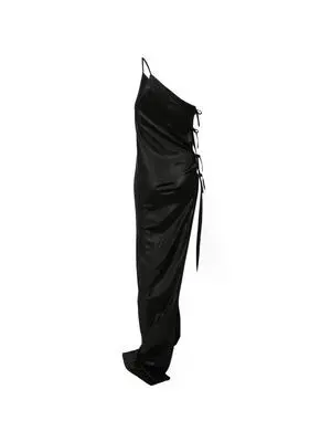 Rick Owens One-shoulder Maxi Dress - Black