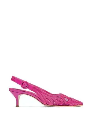 Bernardo Madinah Cut-out Slingback Pumps - Pink