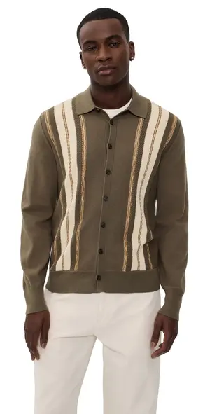 Guest In Residence Baja Plaza Shirt - Cypress Combo