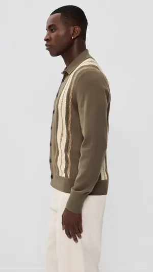 Guest In Residence Baja Plaza Shirt - Cypress Combo