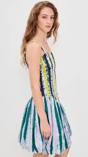 BUSAYO Ayoife Dress In Striped Tie-dye