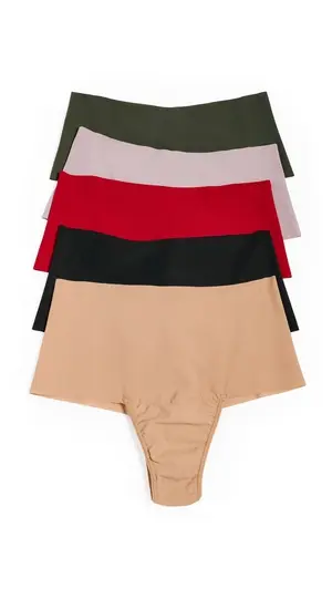Hanky Panky High Rise Thong 5 Pack - Multi