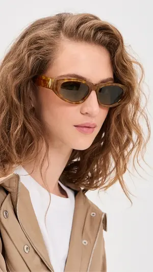 Attico Maya Sunglasses - Tortoise Shell