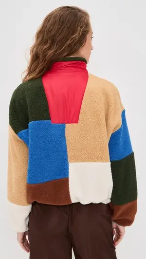 THE GREAT. OUTDOORS The Plush Colorblock Sierra Pullover