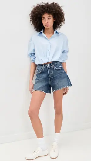 AGOLDE Parker Denim Shorts