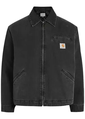 Carhartt Work In Progress Detroit Quilted Denim Jacket - Black