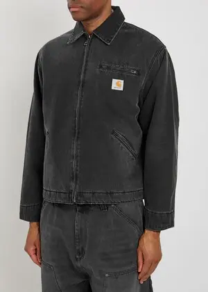 Carhartt Work In Progress Detroit Quilted Denim Jacket - Black